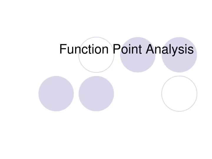 PPT - Function Point Analysis PowerPoint Presentation, free download ...
