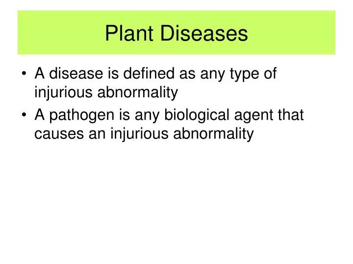 PPT - Plant Diseases PowerPoint Presentation, free download - ID:4529180