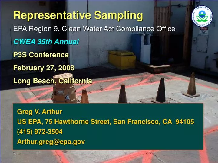 PPT - Representative Sampling EPA Region 9, Clean Water Act Compliance ...