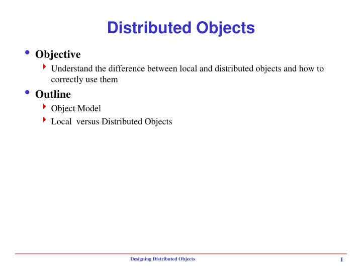 PPT - Distributed Objects PowerPoint Presentation, free download - ID ...