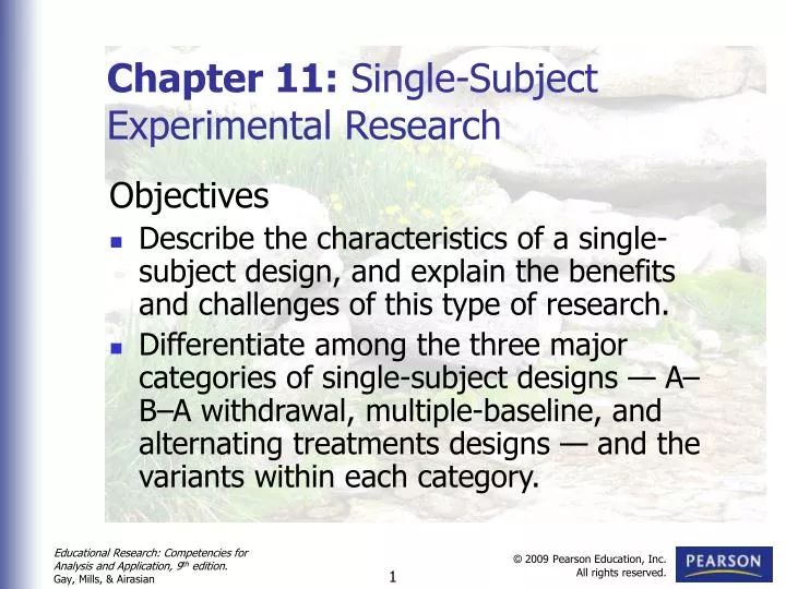 PPT - Chapter 11: Single-Subject Experimental Research PowerPoint ...