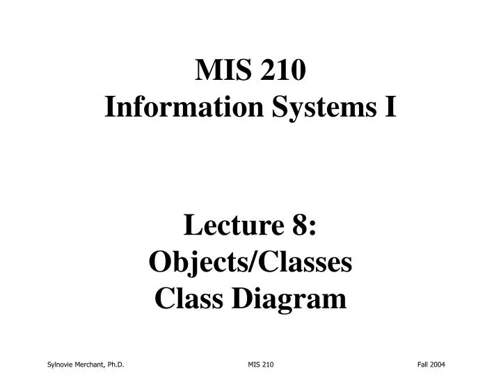 PPT - Lecture 8: Objects/Classes Class Diagram PowerPoint Presentation ... PPT - Lecture 8: Objects/Classes Class Diagram PowerPoint Presentation ...