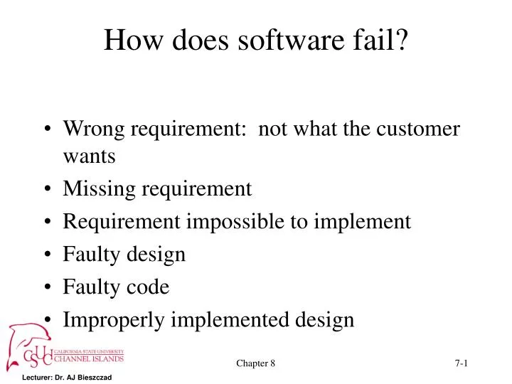 PPT - How does software fail? PowerPoint Presentation, free download ...