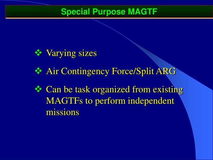 PPT - Section 102. UNITED STATES MARINE CORPS (USMC) MISSION AND ...