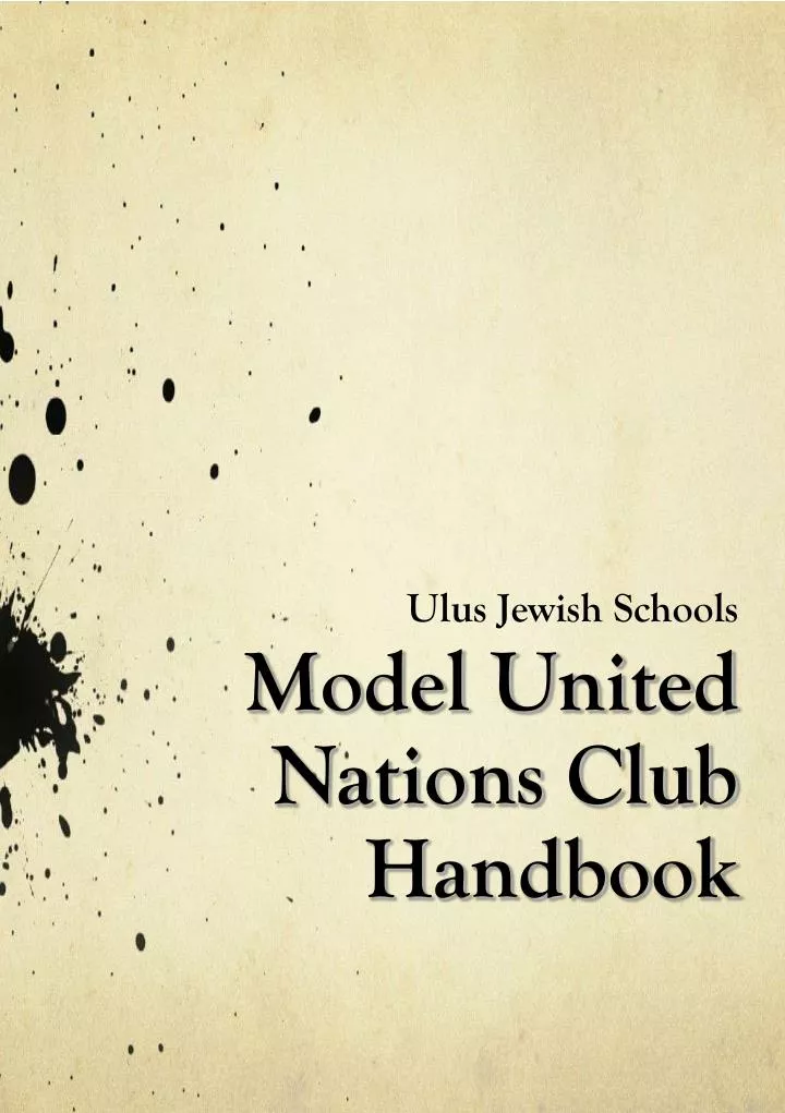 PPT - Model United Nations Club Handbook PowerPoint Presentation, free ...
