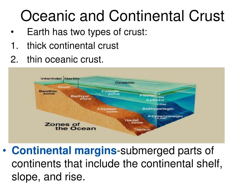 Ppt Oceanic And Continental Crust Powerpoint Presentation Free Download Id4530992