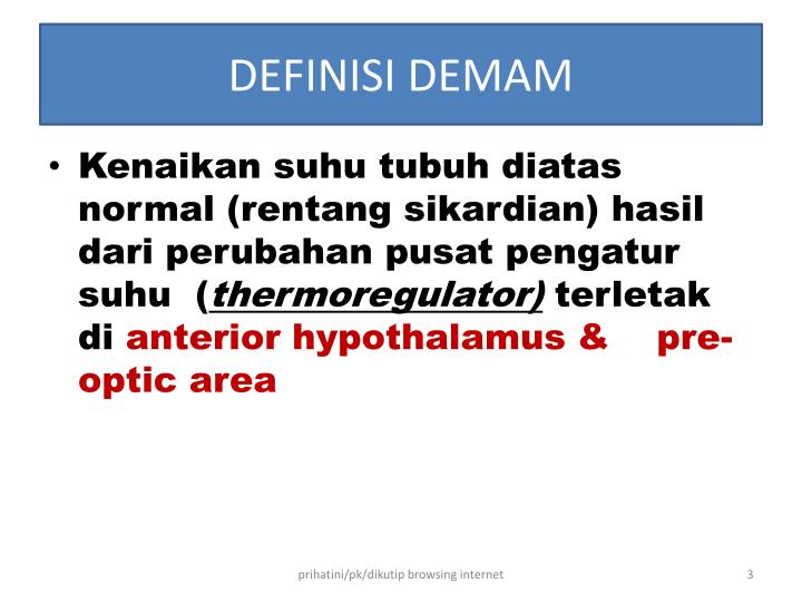 PPT - Pemeriksaan gejala demam PowerPoint Presentation - ID:4531093