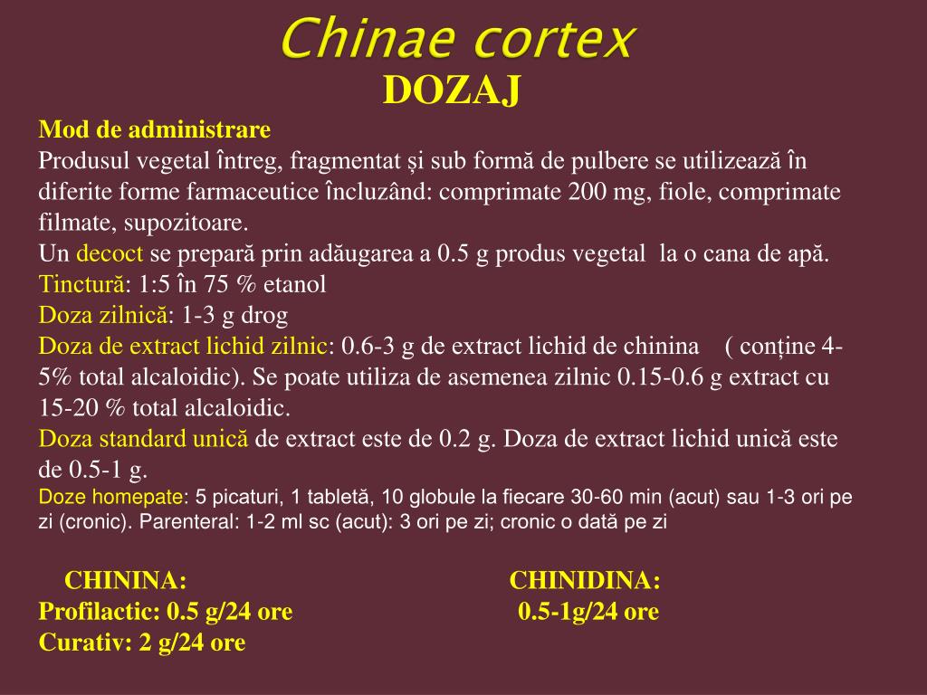 PPT - ALCALOIZI CHINOLINICI PowerPoint Presentation, free download - ID ...