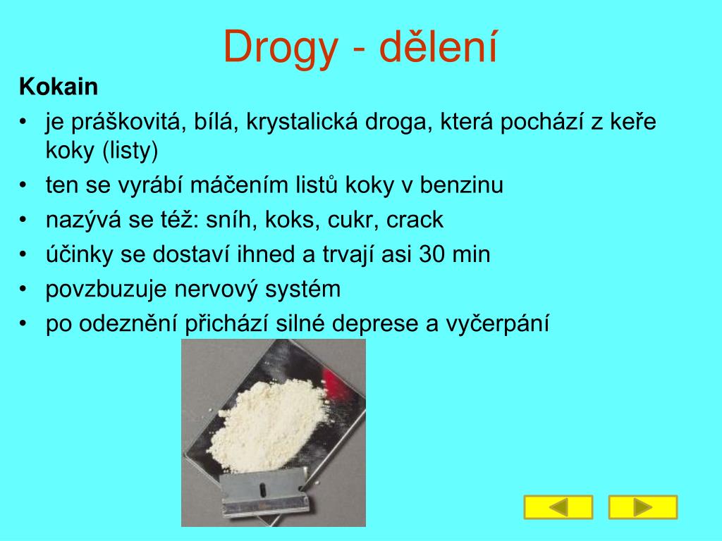 PPT - Předmět : Výchova k občanství Ročník : 7. Téma : Drogy - druhy ...