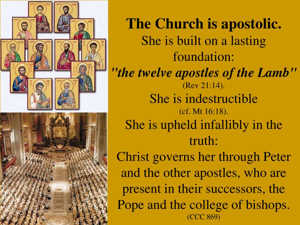 PPT - The Church is one, holy, catholic, apostolic PowerPoint ...