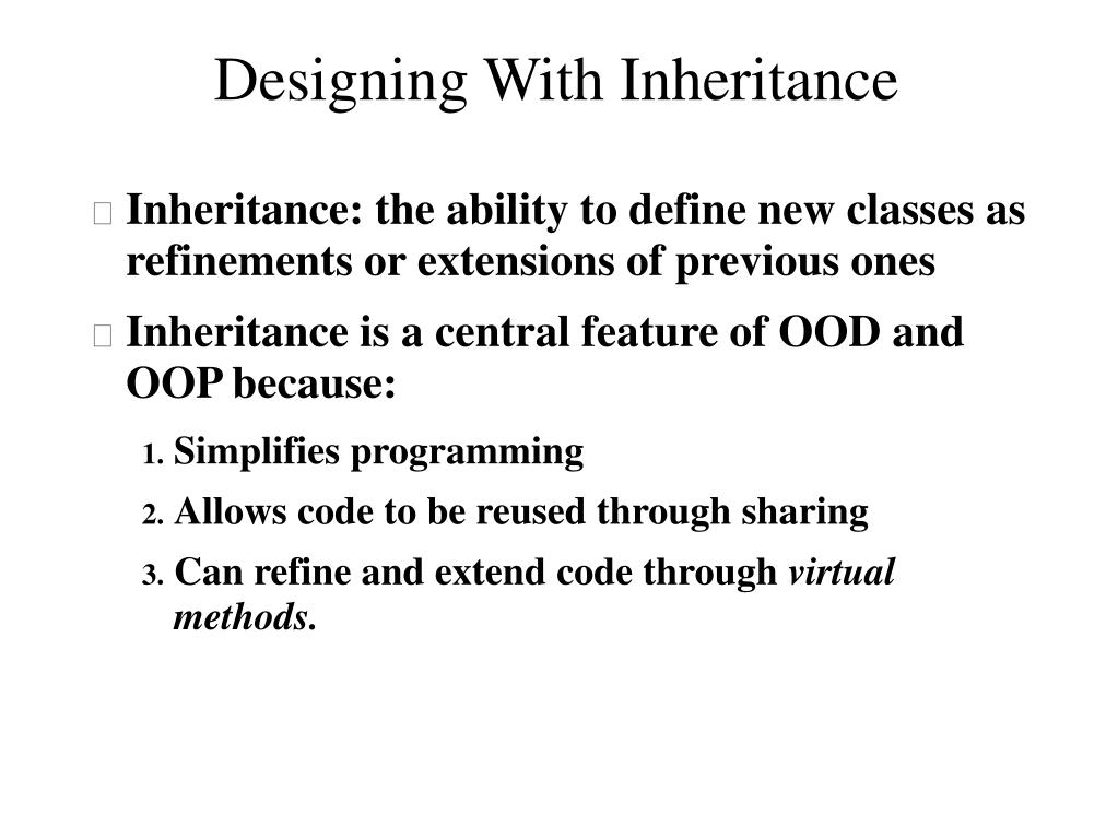 PPT - OOD and Inheritance PowerPoint Presentation, free download - ID ...
