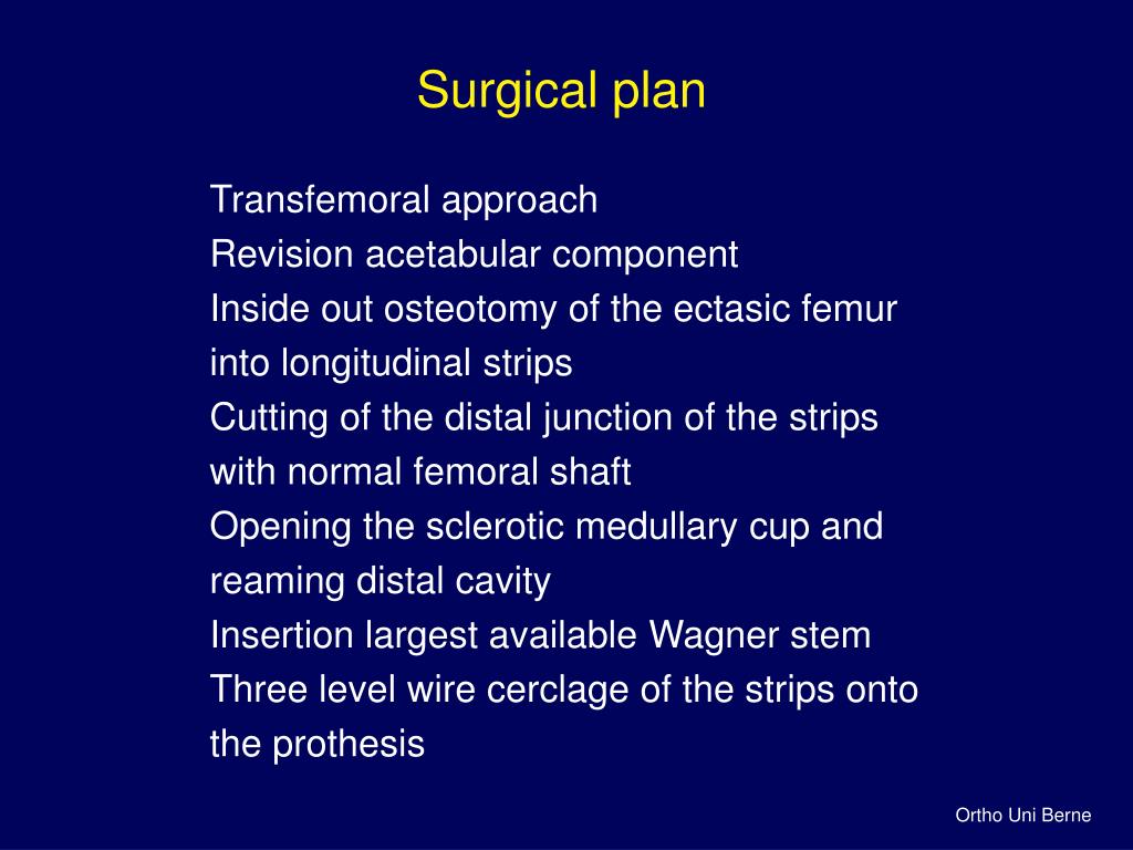 PPT - Extreme ectasia of the femoral diaphysis secondary to loosening ...