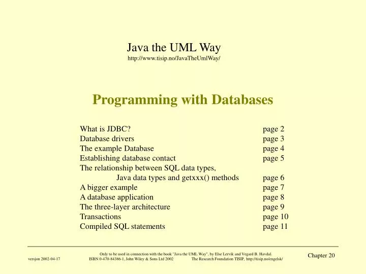 Ppt Programming With Databases Powerpoint Presentation Free Download