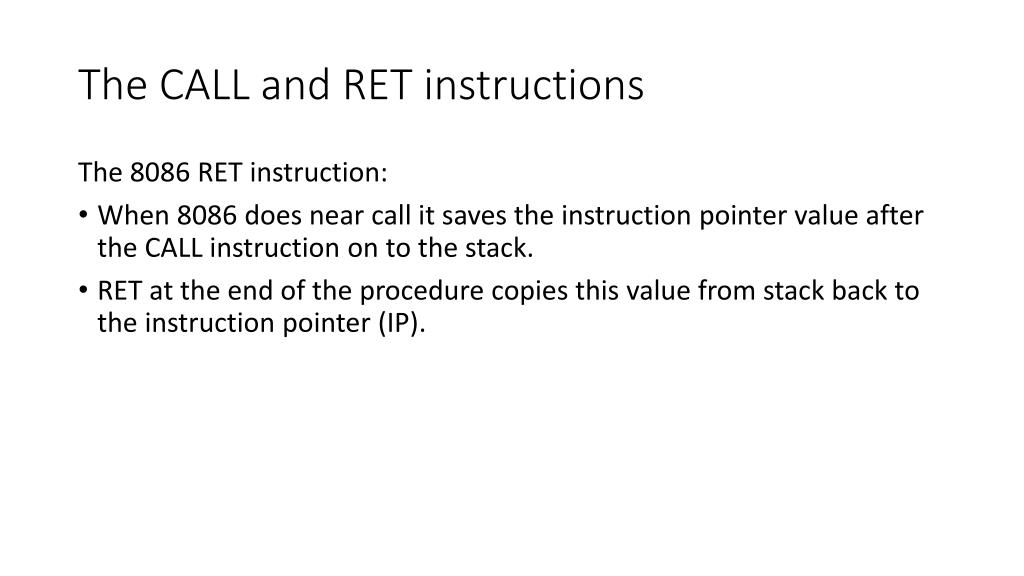 Ppt Chapter 5 Strings Procedures And Macros From Microprocessors And Interfacing By Douglas