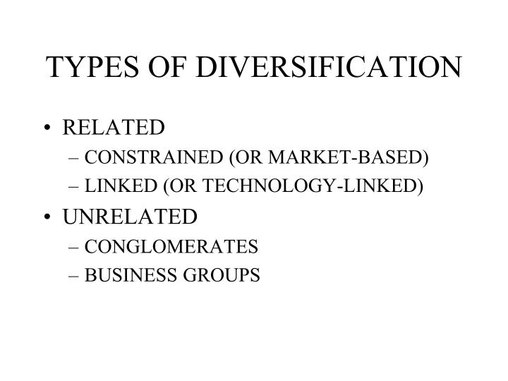 PPT - CORPORATE LEVEL STRATEGY: RELATED & UNRELATED DIVERSIFICATION ...
