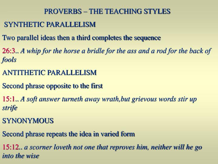 PPT - Proverbs 1 to 9 PowerPoint Presentation - ID:4538621