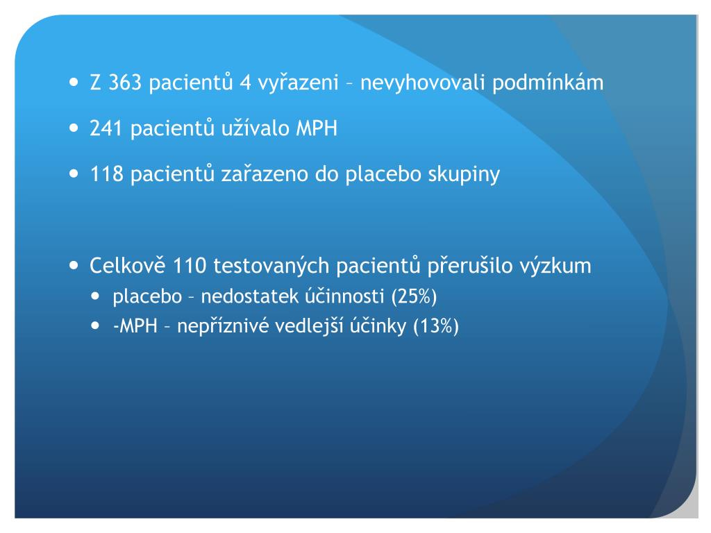 PPT - Methylfenidát při léčbě ADHD v dospělosti PowerPoint Presentation ...