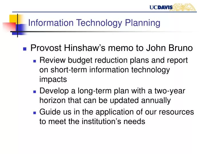 PPT - Information Technology Planning PowerPoint Presentation, free ...