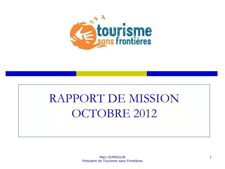 PPT - RAPPORT DE MISSION OCTOBRE 2012 PowerPoint Presentation, free ...
