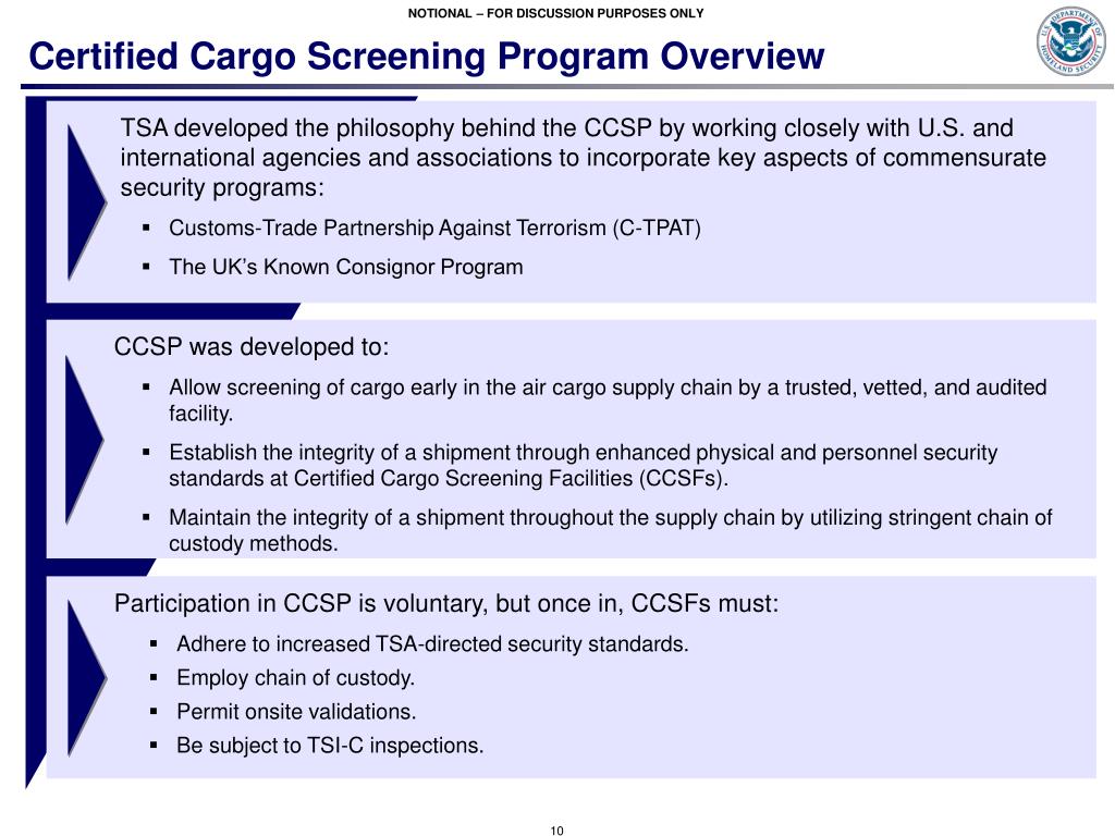 PPT - Achieving 100% Cargo Screening on Passenger Aircraft PowerPoint ...