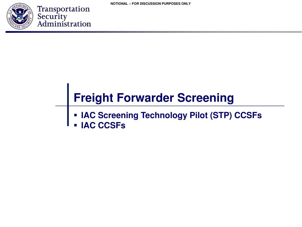 PPT - Achieving 100% Cargo Screening on Passenger Aircraft PowerPoint ...