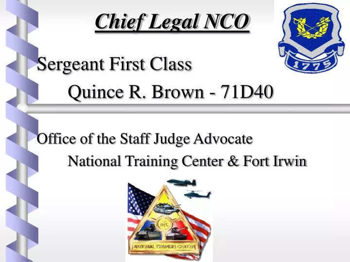 PPT - Chief Legal NCO PowerPoint Presentation, free download - ID:4543651