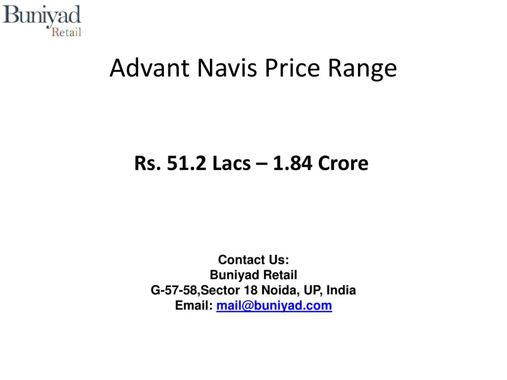 PPT - Advant Navis Sector 142 Noida - A Business park PowerPoint ...