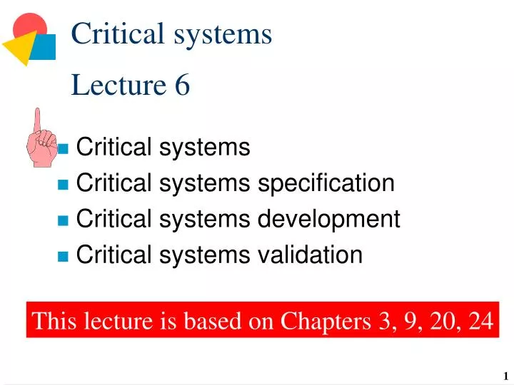 PPT - Critical systems Lecture 6 PowerPoint Presentation, free download ...