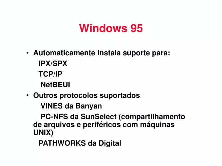 PPT - Windows 95 PowerPoint Presentation, free download - ID:4547033