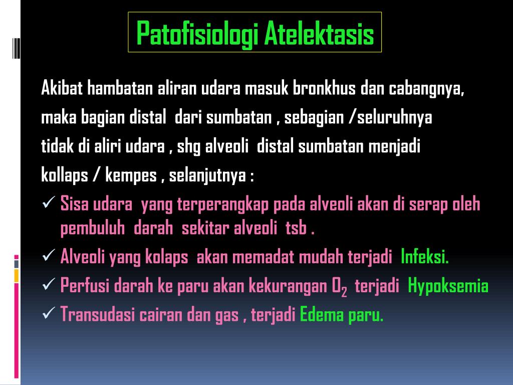 PPT - ATELEKTASIS Arimbi,Sp.P Ilmu Penyakit Dalam FK UWKS PowerPoint ...