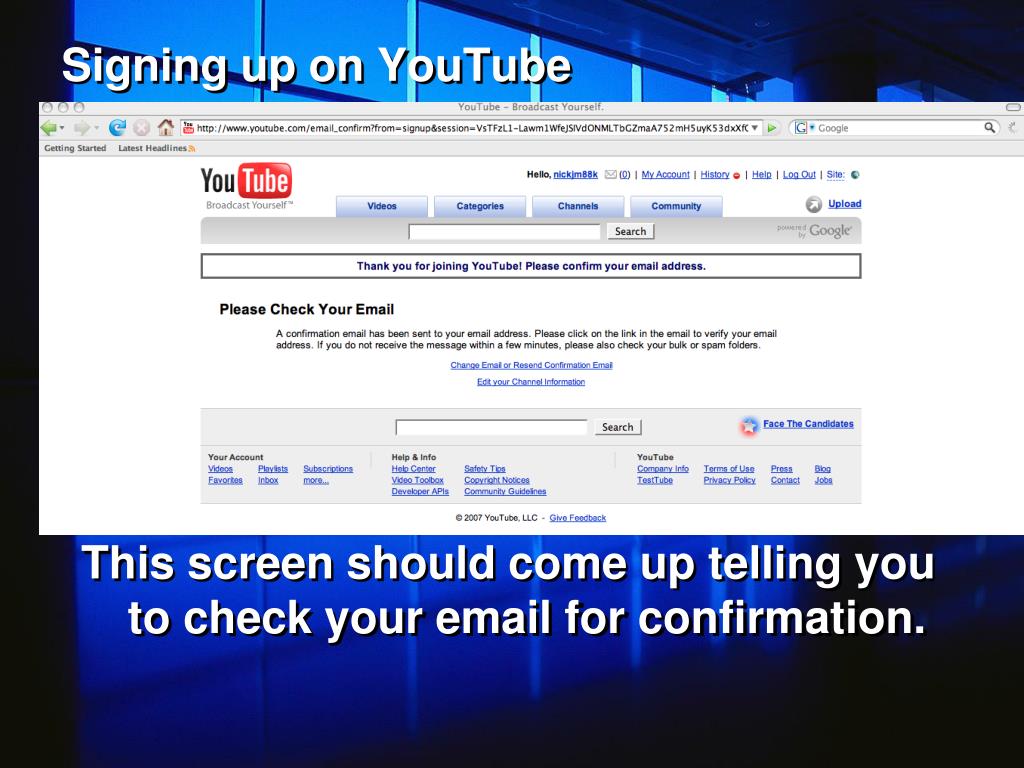 PPT - YouTube PowerPoint Presentation, free download - ID:4551689