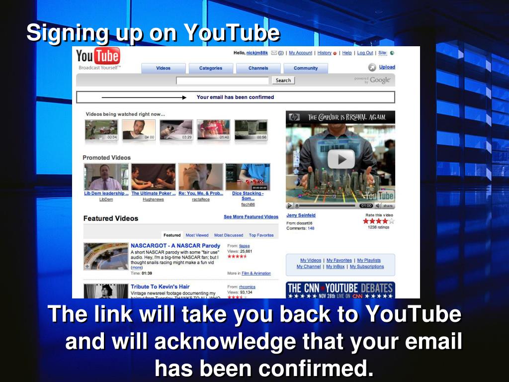 PPT - YouTube PowerPoint Presentation, free download - ID:4551689