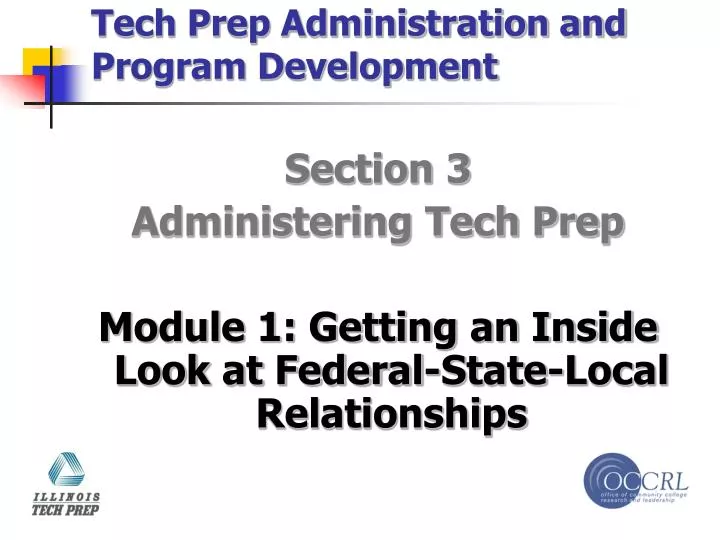 PPT - Tech Prep Administration and Program Development PowerPoint ...