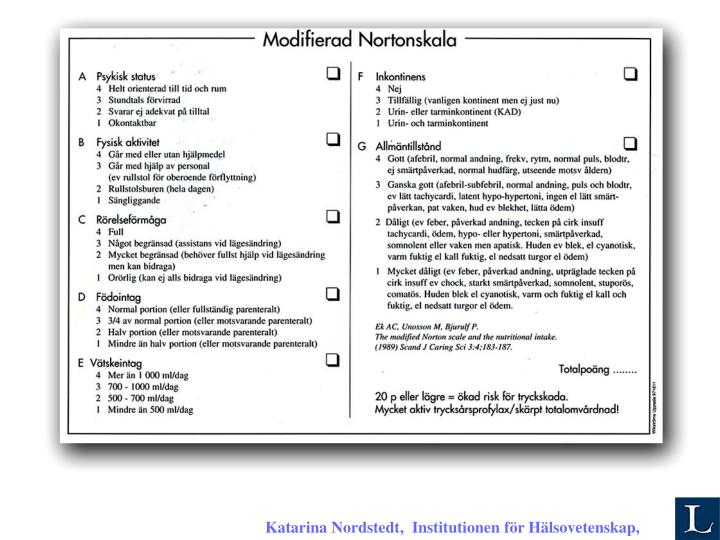 PPT - trycksår PowerPoint Presentation - ID:4552157