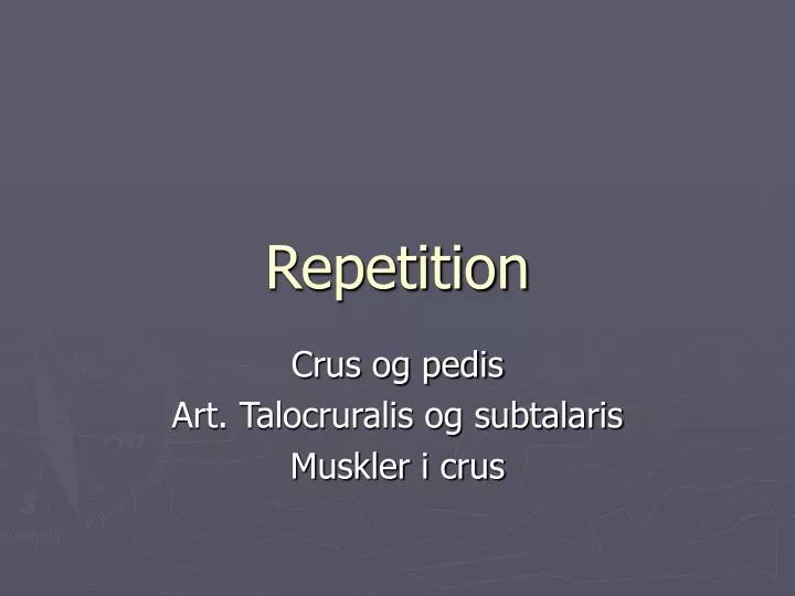 PPT - Repetition PowerPoint Presentation, free download - ID:4553742