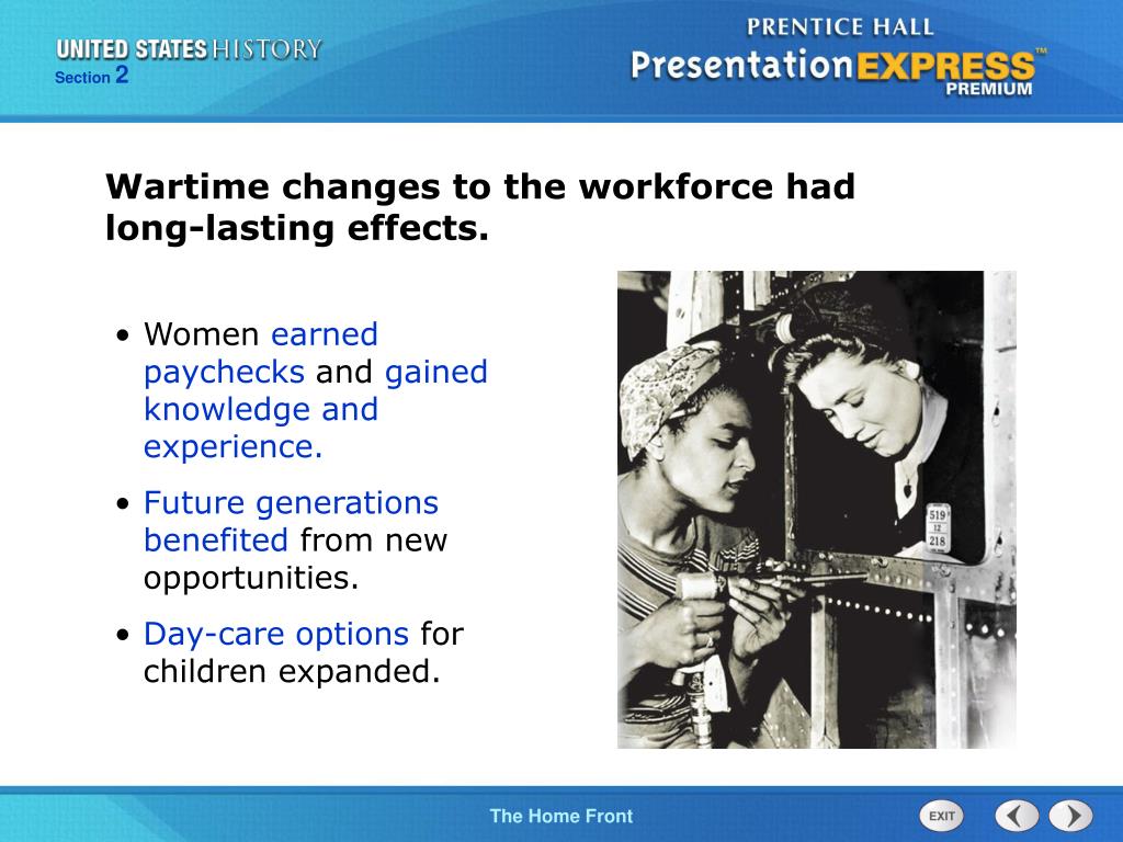 PPT - Explain how World War II increased opportunities for women and ...
