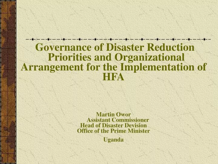 PPT - Regional Governance of DRR PowerPoint Presentation, free download ...