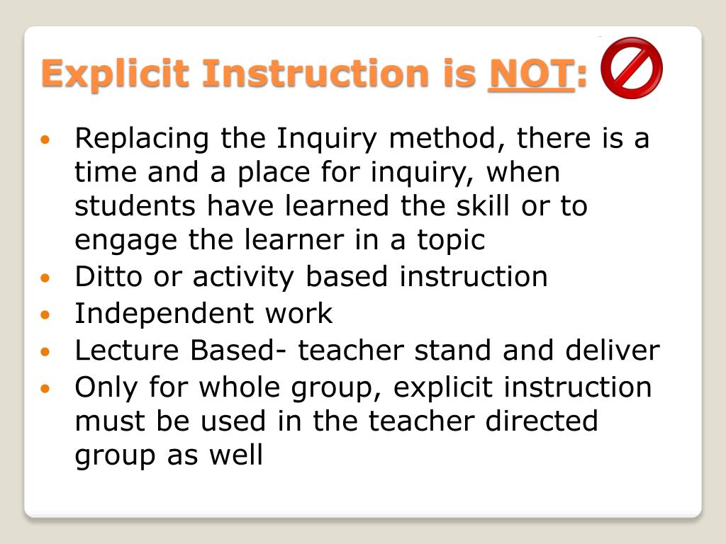 PPT - Explicit Instruction PowerPoint Presentation, free download - ID ... PPT - Explicit Instruction PowerPoint Presentation, free download - ID ...