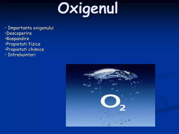 PPT - Oxigenul PowerPoint Presentation, free download - ID:4556271