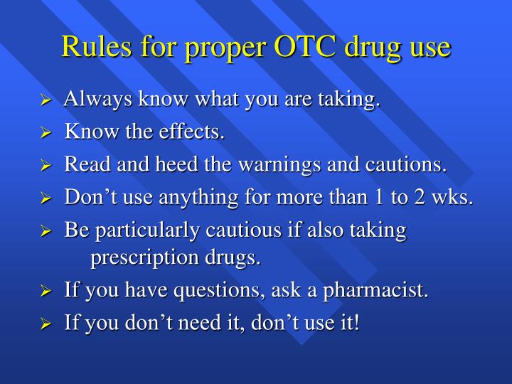 PPT - Chapter 16: Over-the-Counter (OTC) and Prescription Drugs ...