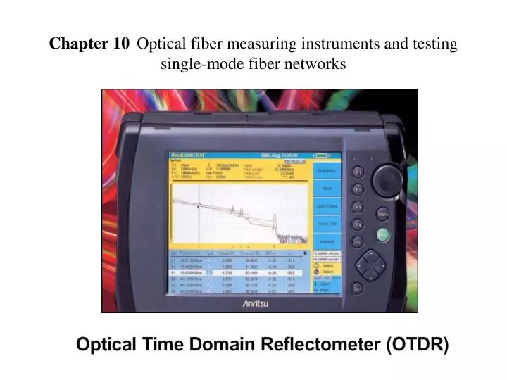 PPT - Schematic illustration of the main parts of an OTDR PowerPoint ...