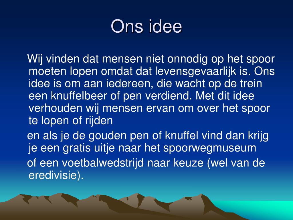 PPT - Wij hebben het beste idee van Ned erl and PowerPoint Presentation ...