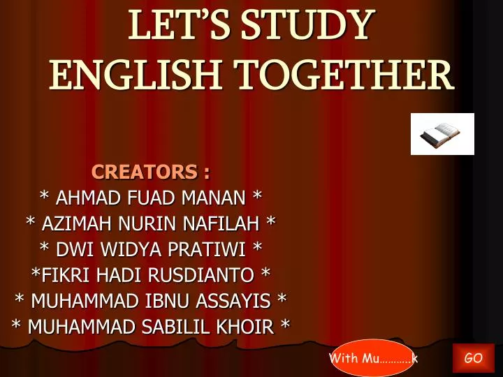 PPT - LET’S STUDY ENGLISH TOGETHER PowerPoint Presentation, free download - ID:4557717