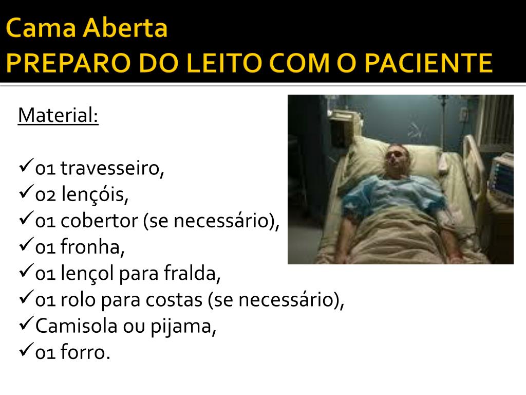 PPT - Arrumação de Leito Hospitalar PowerPoint Presentation, free ...