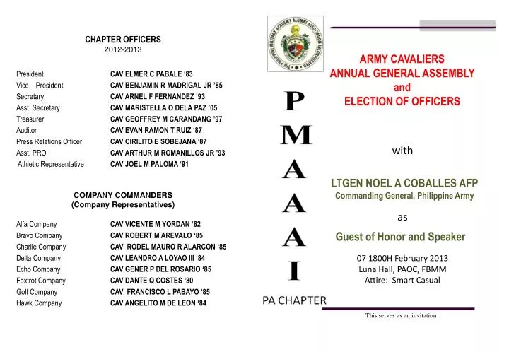 PPT - This serves as an invitation PowerPoint Presentation, free ...