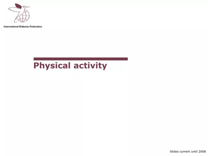 PPT - Physical activity PowerPoint Presentation, free download - ID:4562332