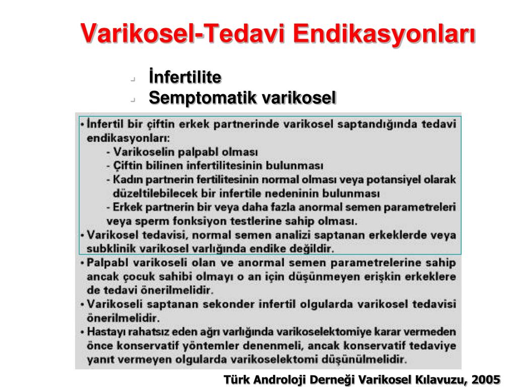 PPT - İnfertil erkekte varikosel tedavisi sonrası gebelik PowerPoint ...
