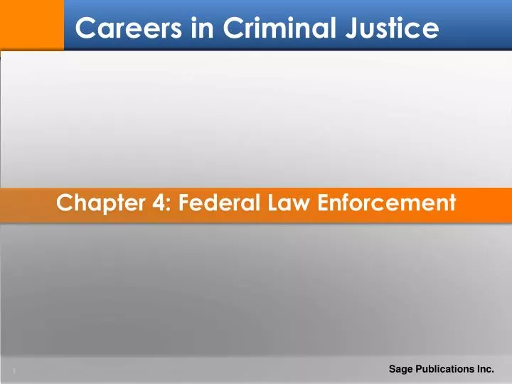 PPT - Chapter 4: Federal Law Enforcement PowerPoint Presentation, free ...