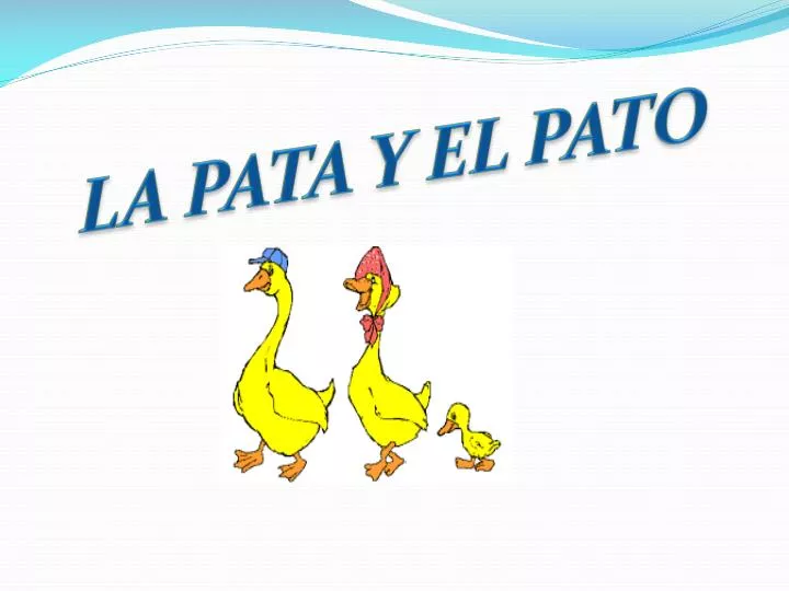 PPT - LA PATA Y EL PATO PowerPoint Presentation, free download - ID:4563323