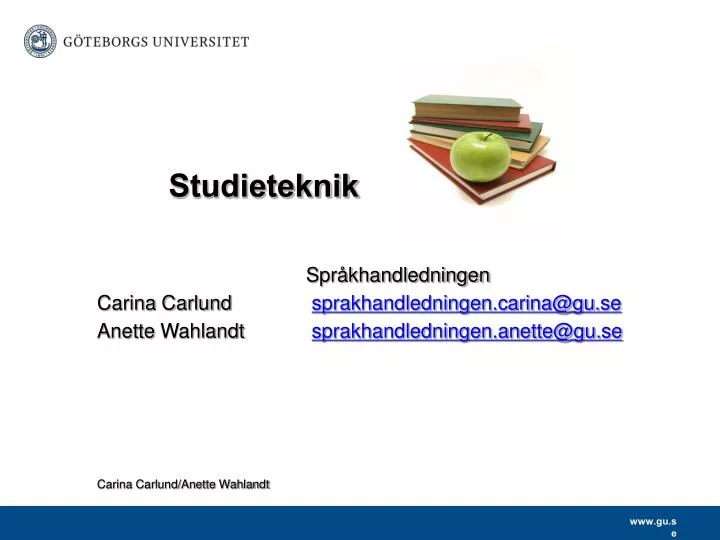 PPT - Studieteknik PowerPoint Presentation, free download - ID:4563401